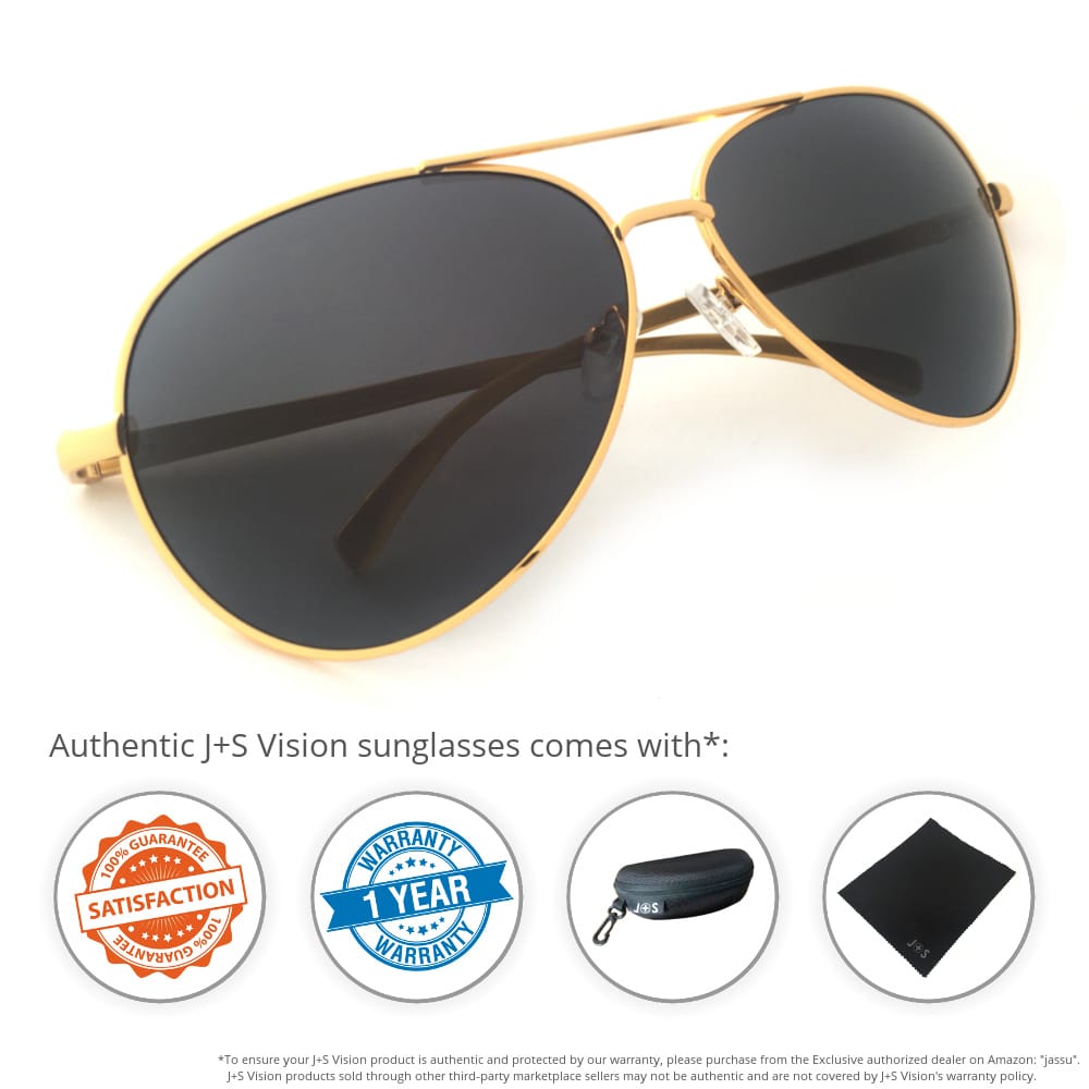 Sleek Aviator - GFBL - 3 - Comes with, 30 day satisafaction, warranty, case, cloths | JandSVision