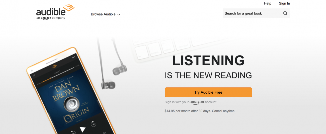 audible-homepage - J and S vision